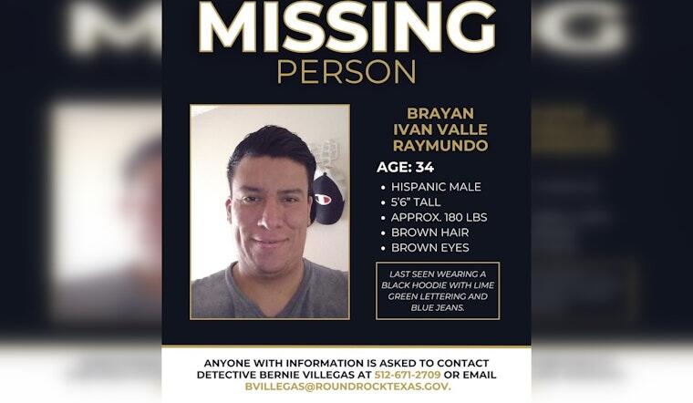 Round Rock Police Intensify Search for Missing Man, Brayan Ivan Valle ...