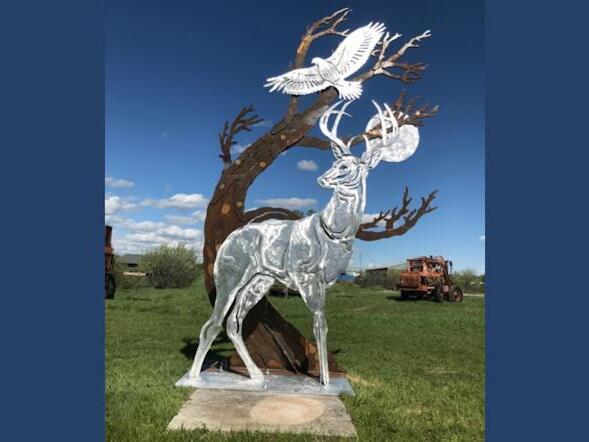 Denton Unveils "Deer Moon" Sculpture by Artist Robert Barnum ...