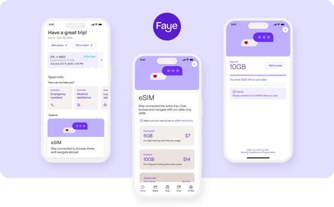 Faye's Travel Insurance App Saves Travelers From Roaming Fees With New ...