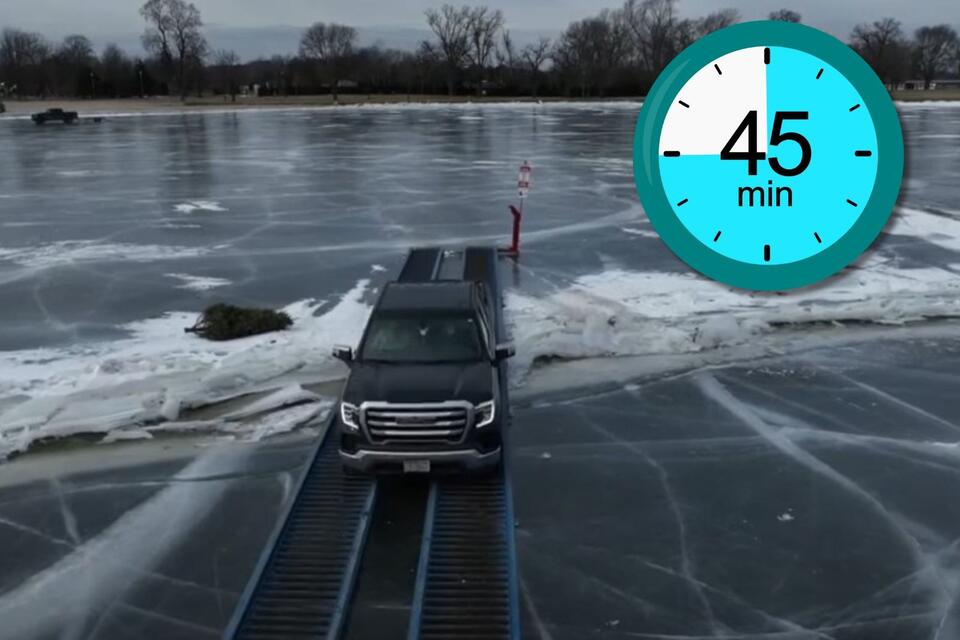 Driving Wisconsin Ice Highway Across Lake Saves Locals 45 Minutes ...