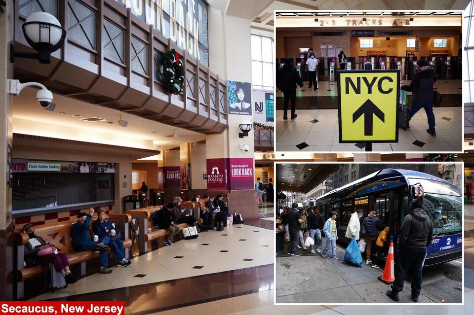NJ suburb turned into transit hub where migrants switch from buses to ...