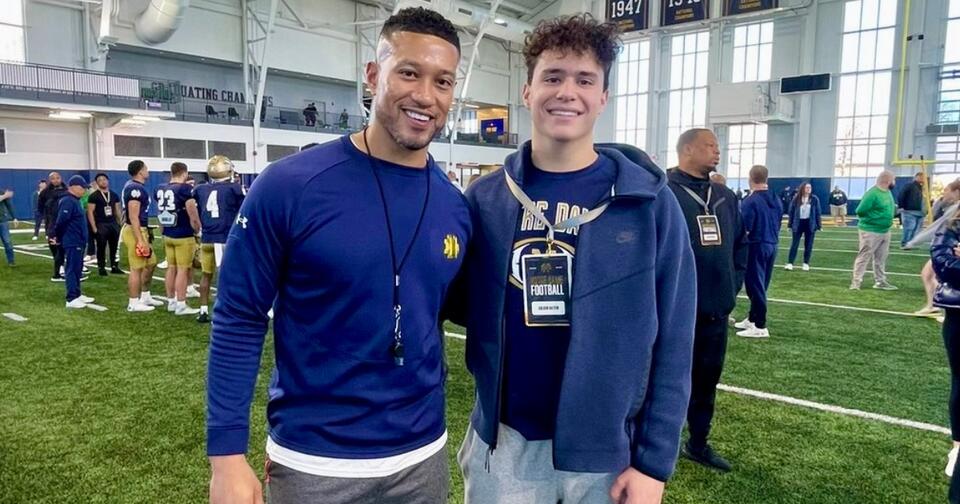 How Notre Dame staff’s message resonated with emerging 2026 LB Colsen ...