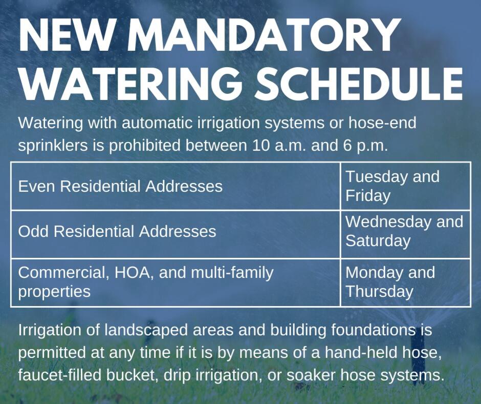 Updated watering restrictions in Flower Mound - NewsBreak