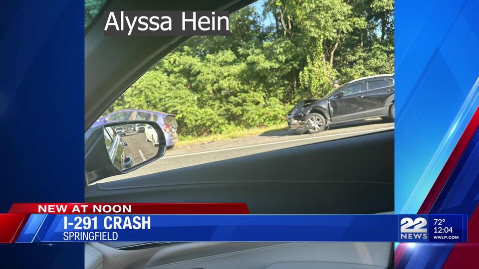 One person injured after three-car crash on I-291 in Springfield ...