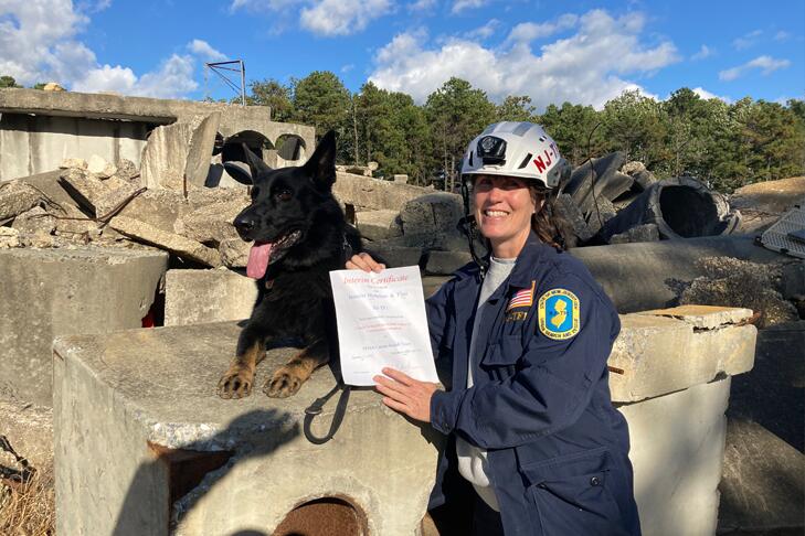 German Shepherd Dog ‘Flint’ Wins 2025 SAR Award for Canine Excellence ...
