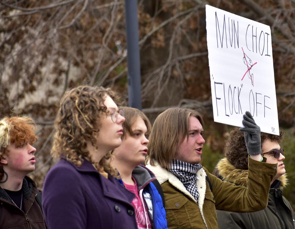 Mizzou Young Democratic Socialists of America protest federal overreach ...
