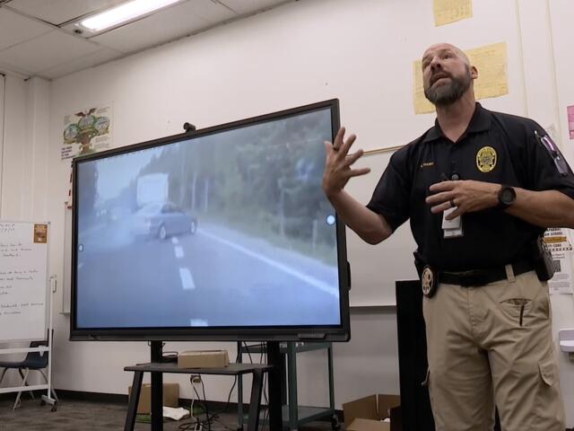 CCSD Police officer teaches traffic safety as students hit by cars skyrockets - NewsBreak