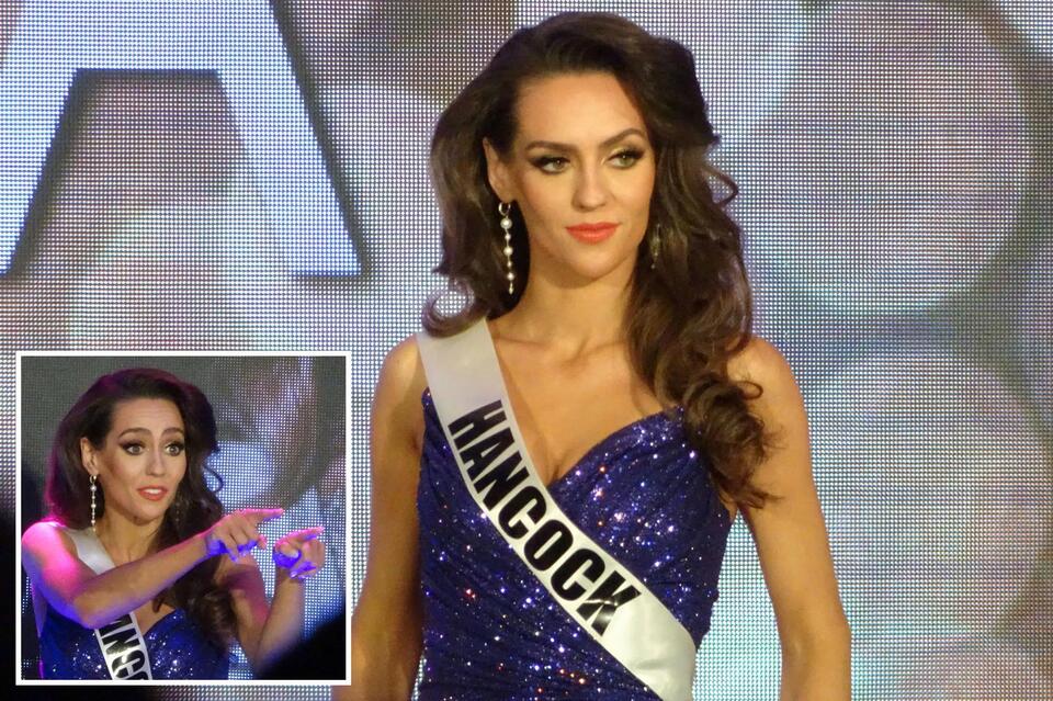 Jordon Hudson sports a sour look after failing to win Miss Maine USA ...