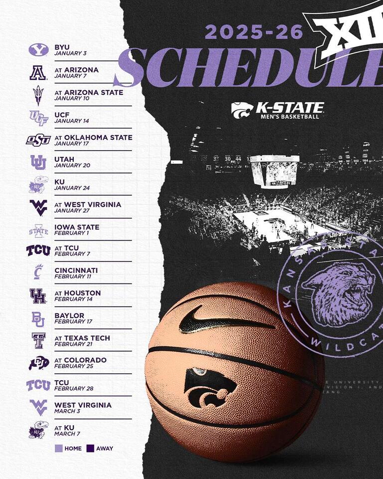 Four Weekend Home Games Highlight 2025-26 Big 12 Schedule - NewsBreak