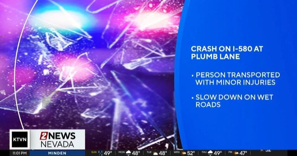 Person taken to the hospital after crashing into median wall - NewsBreak