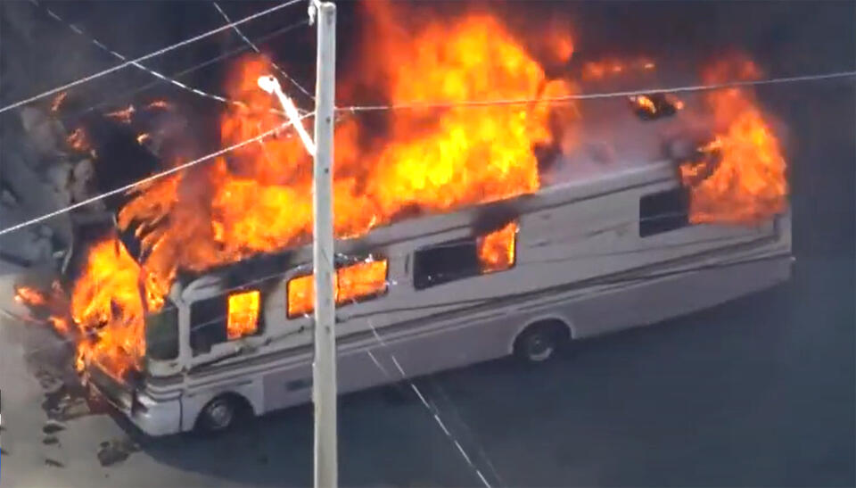 Massive motorhome explosion injures three generations of family - NewsBreak