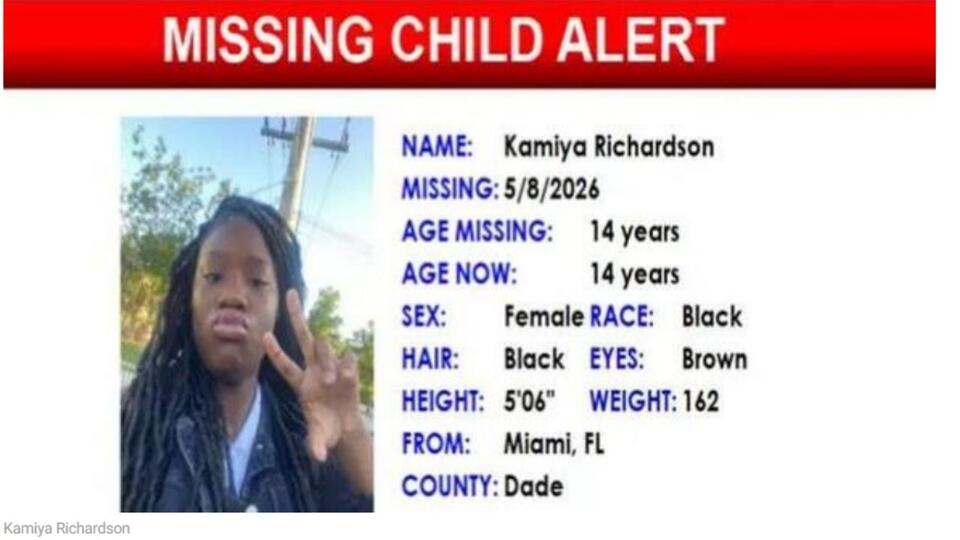 Missing Miami Teen Kamiya Richardson Found Safe, Florida Missing Child ...