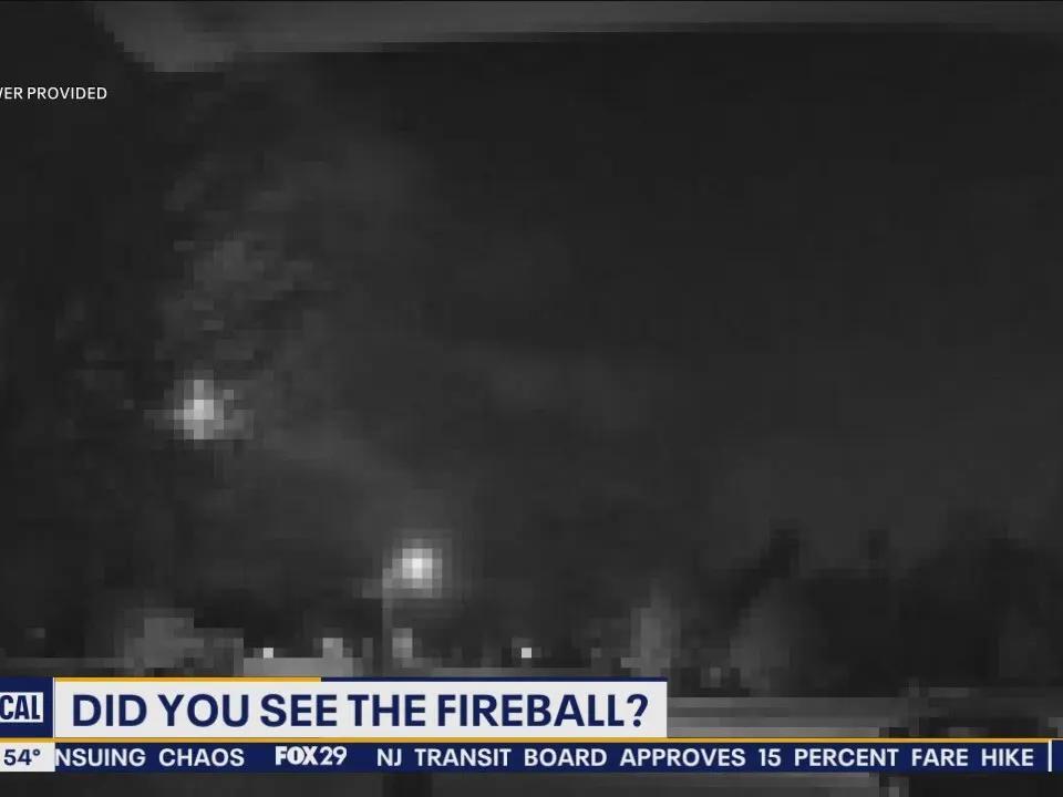 Fireball reported in New Jersey, Delaware and Pennsylvania