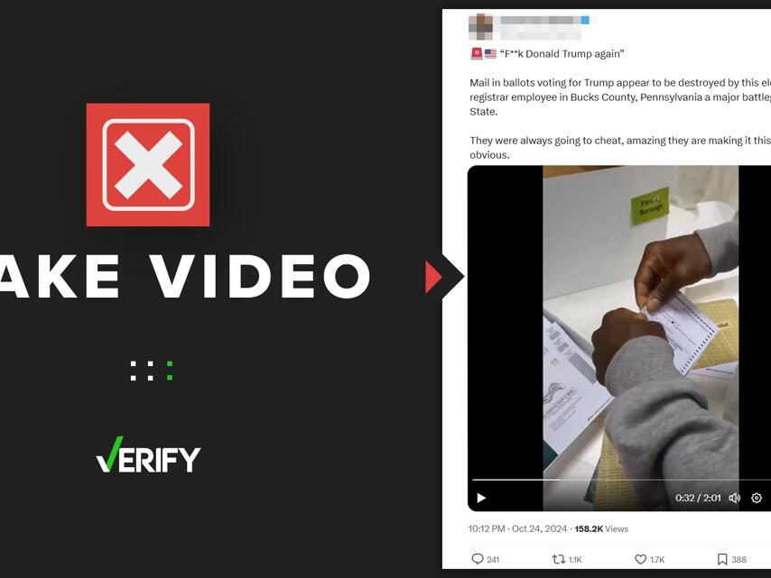 Viral video appearing to show a poll worker destroying ballots in ...