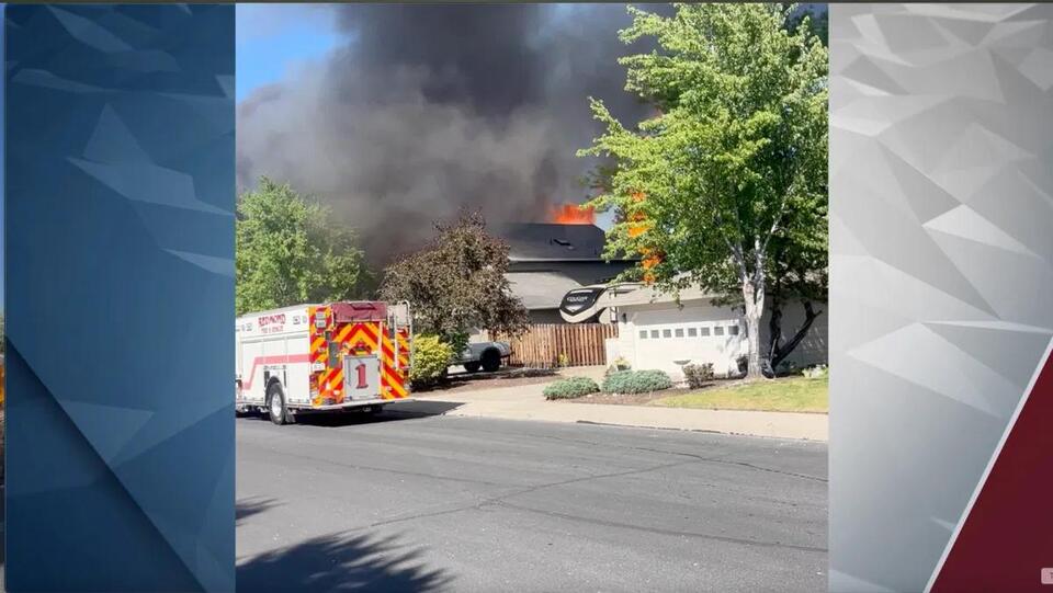 SW Redmond house fire puts up smoke plume, causes extensive damage as ...