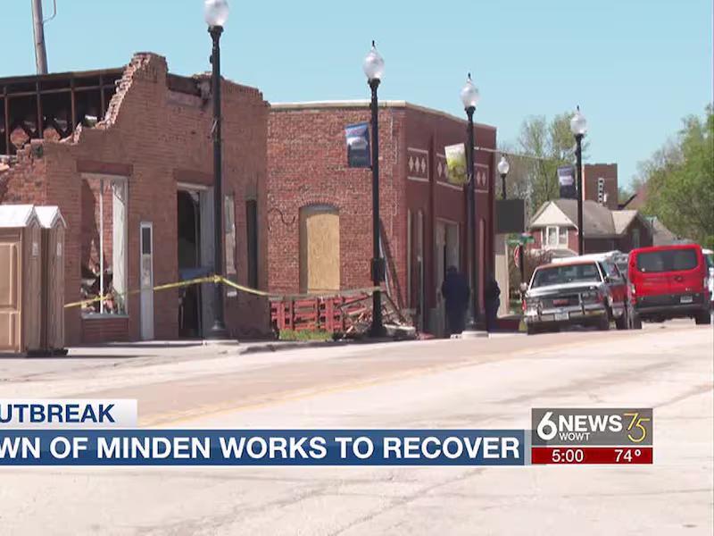 Minden, Iowa working to recover from devastating storm