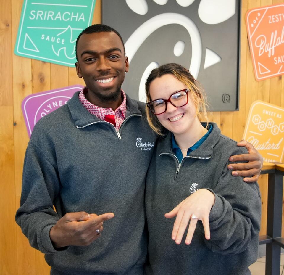 Chick-fil-A employees put wedding date on their menu - NewsBreak