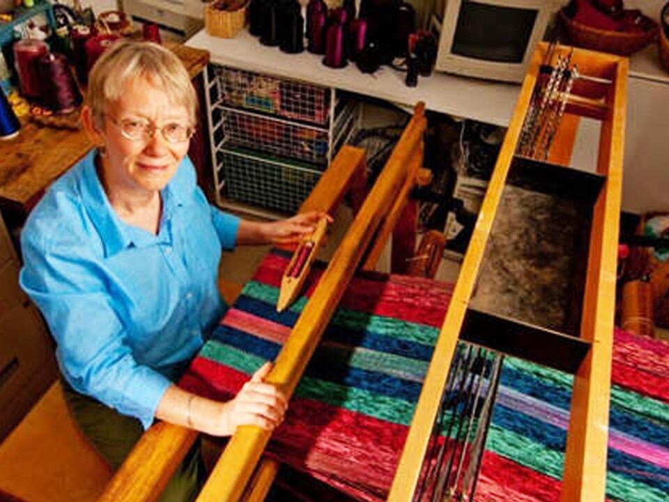 Local weaver participating in Kerrville invitational