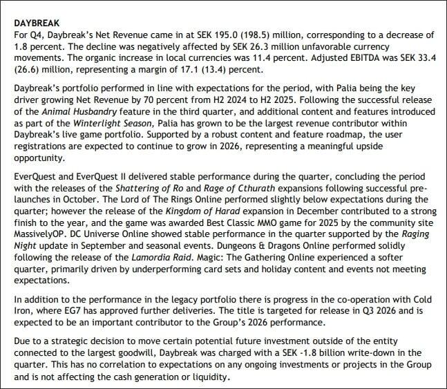 EG7 Q4 2025: Palia preps spring expansion as Daybreak’s LOTRO, DDO, and ...