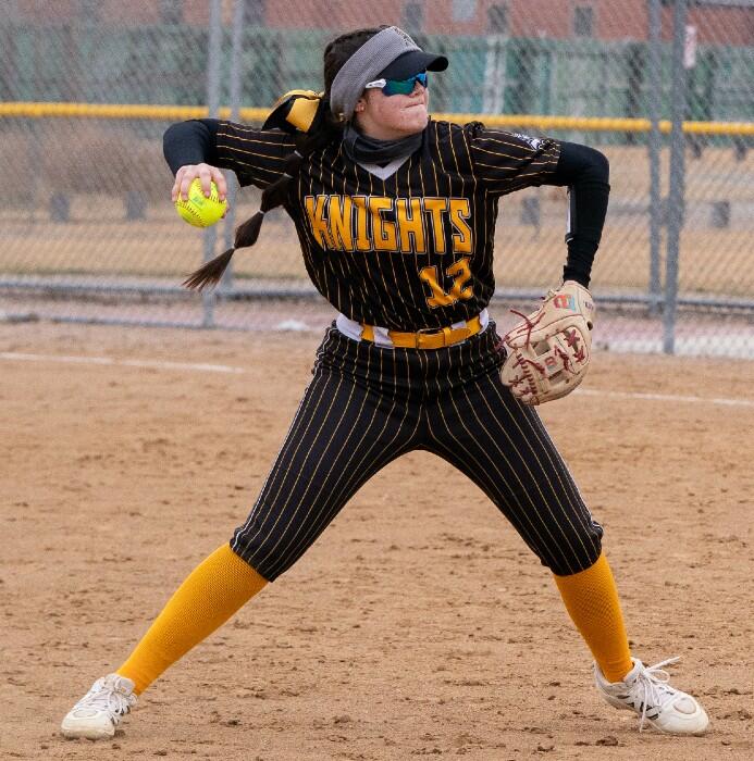Lady Knights softball team opens season with split - NewsBreak