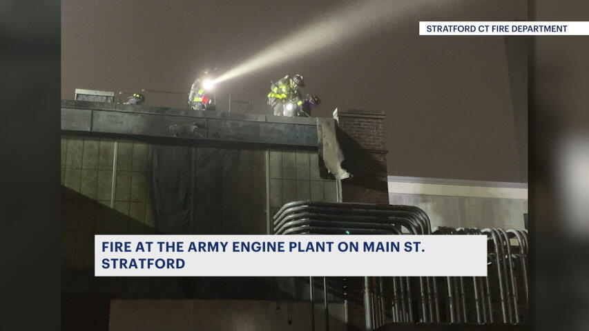 Stratford firefighters battle fire at the Army Engine Plant, no ...