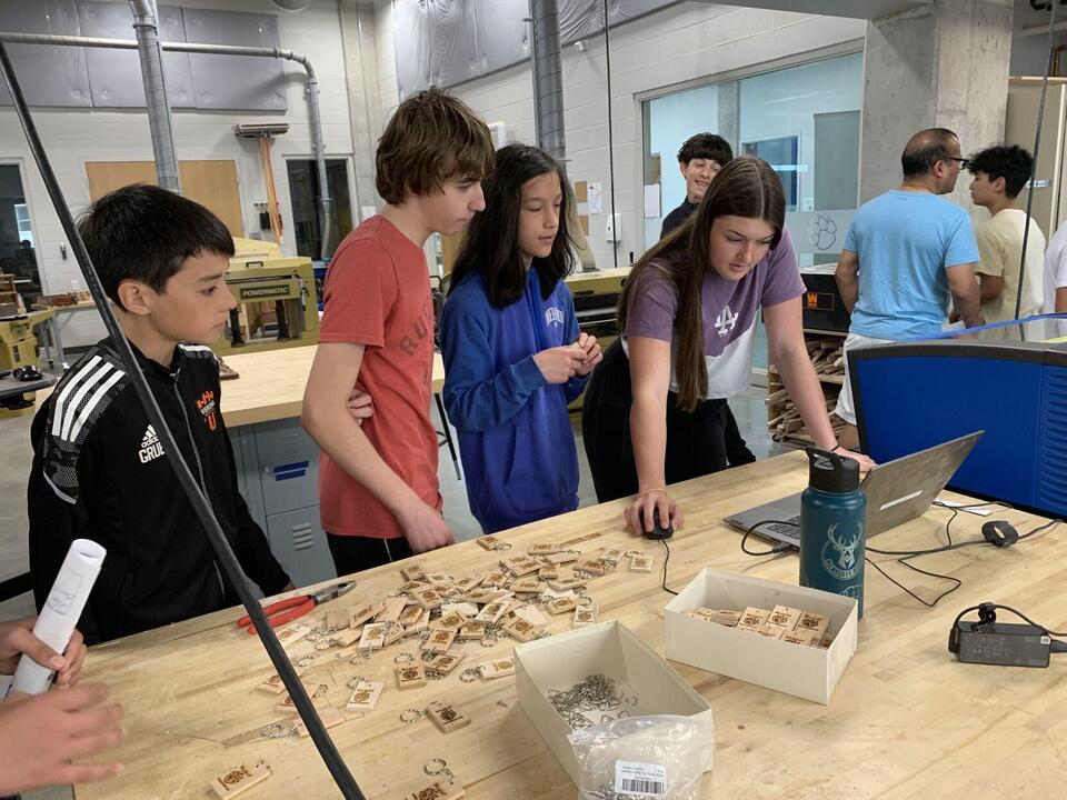 Middle schoolers explore high school electives