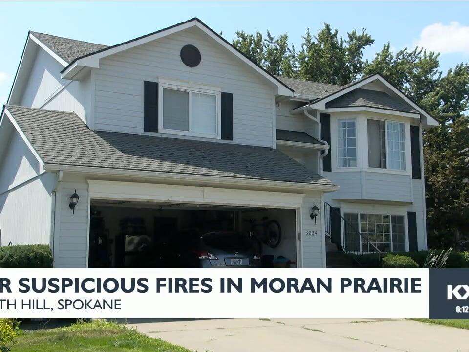 Four suspicious fires in Moran Prairie