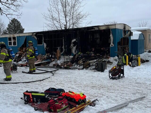 1 hurt, mobile home destroyed in Plainfield Township fire - NewsBreak