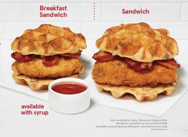 Chick-fil-A Sweetens the Menu: Testing Chicken & Waffles Sandwich in ...