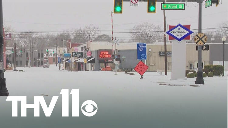 Snowfall totals and winter weather conditions in Arkansas | Jan. 24 ...