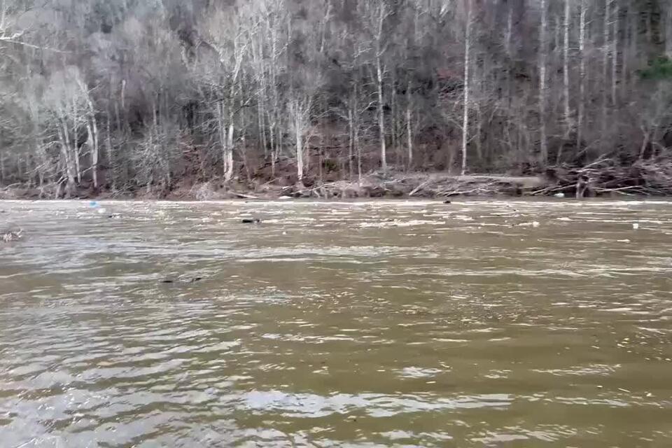 Debris, heavy equipment from work at Walters Dam swept away in flooding ...