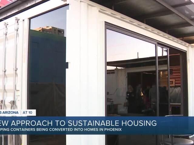 City unveils shipping containers as 'sustainable' housing in Phoenix ...