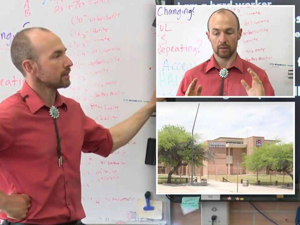 Arizona high school teacher Mitchell Rutherford quits job over students ...