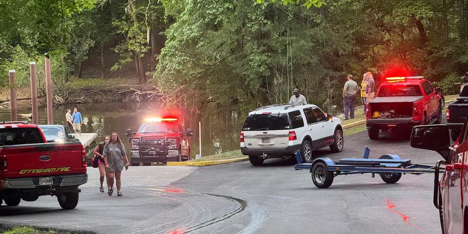 Authorities searching for person in the water after a boat crash at ...