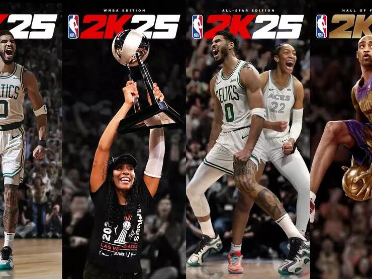 Jayson Tatum and A'ja Wilson are the NBA 2K25 All-Star Edition cover ...