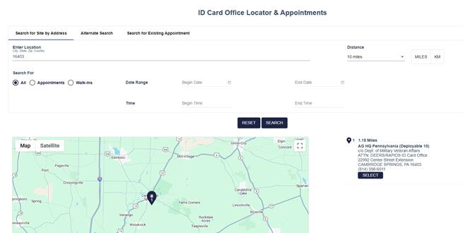 Cambridge Springs National Guard Armory Now Offering DEERS/RAPIDS ID ...