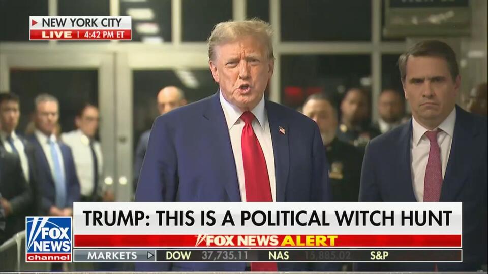 Angry Trump Emerges from Court After First Day of Trial: ‘The Judge Isn ...