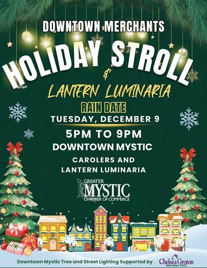 Downtown Mystic Holiday Stroll rescheduled for December 9 - NewsBreak