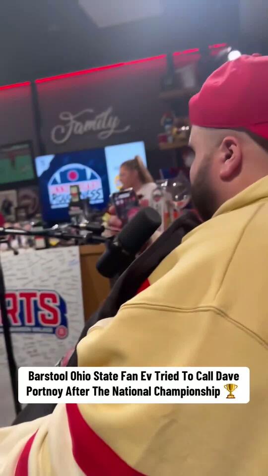 Barstool Employee Ohio State Fan Big Ev tried to call Dave Portnoy ...