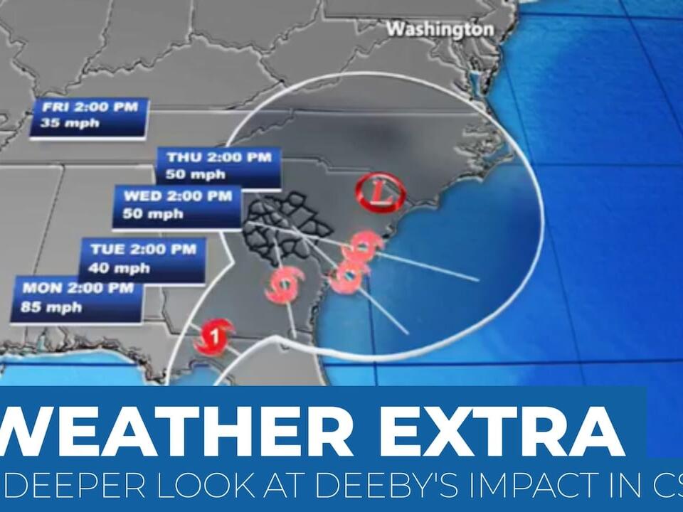 Weather Extra: A deeper look at Debbie's impact on CSRA