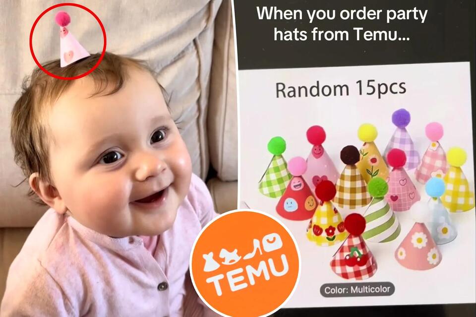 Mom mocked for ‘Temu fail’ after buying wild birthday hat for baby ...
