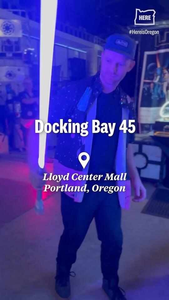 On the first floor of the Lloyd Center mall, between the ice rink and ...
