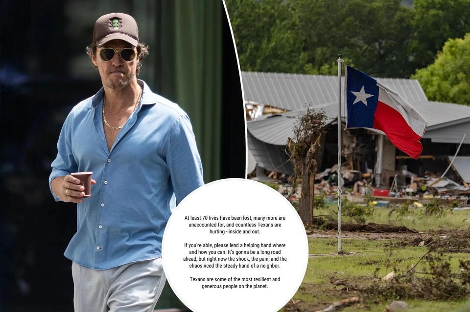 Matthew McConaughey speaks out about the devastating floods that ...