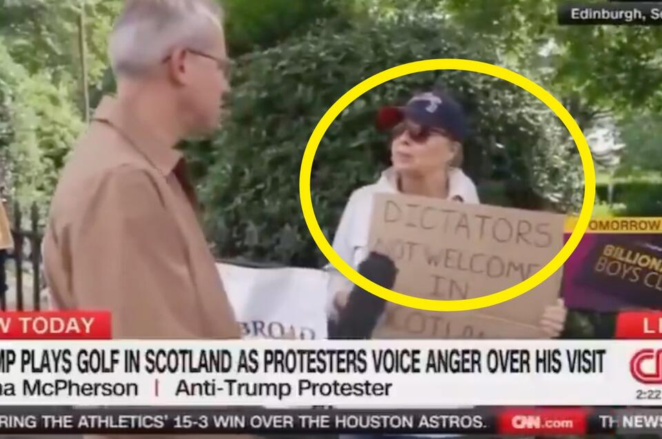 This Scottish Protester's Brutally Honest Words About Donald Trump Are ...