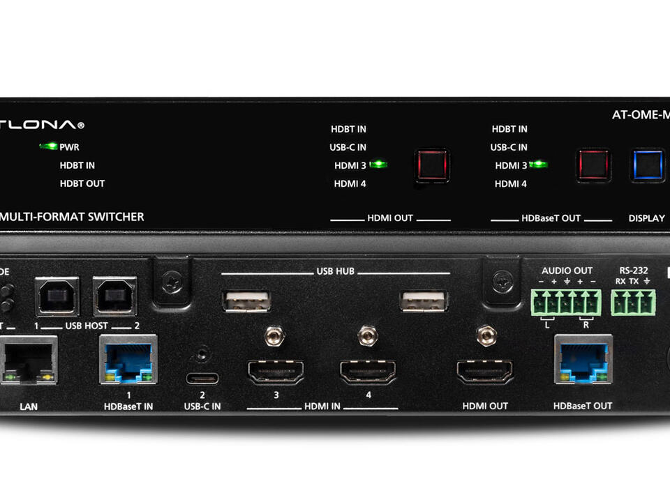Atlona's Omega Series Switcher Goes HDBaseT