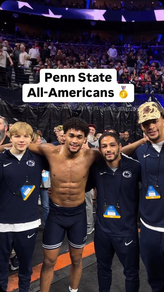 Penn State All-Americans Luke Lilledahl, Braeden Davis, Carter Starocci ...
