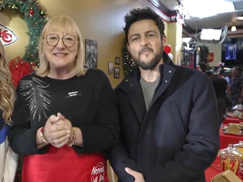‘Holiday Touchdown’ stars Donna Kelce, Hunter King and Tyler Hynes ...