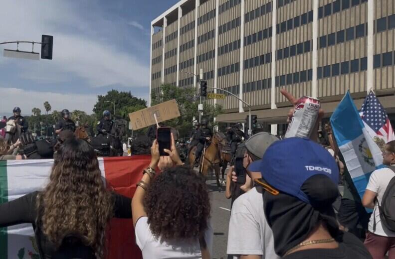 As LAPD’s mounted unit faces scrutiny over protest tactics, police ...