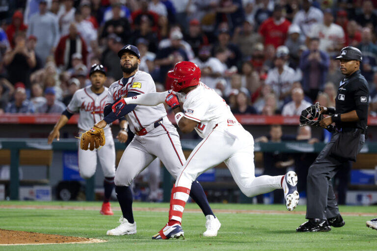 Bench-clearing brawl erupts between Angels, Braves after Jorge Soler ...