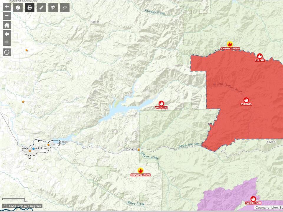 Level Three (Go Now!) evacuation order for recreation areas east of ...